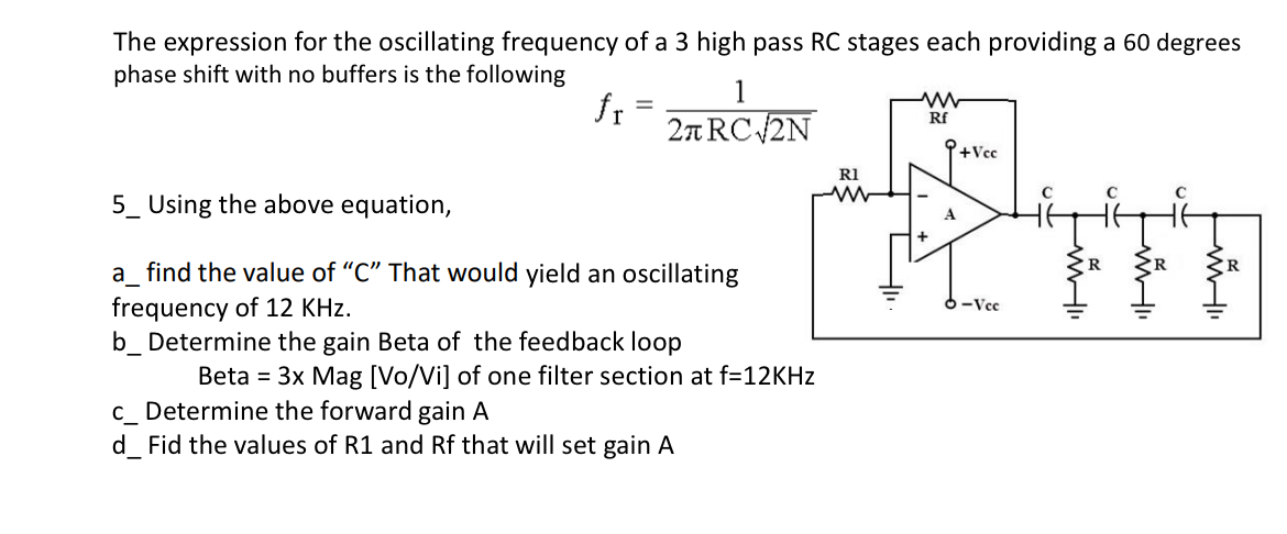 Solved The expression for the oscillating frequency of a 3 | Chegg.com