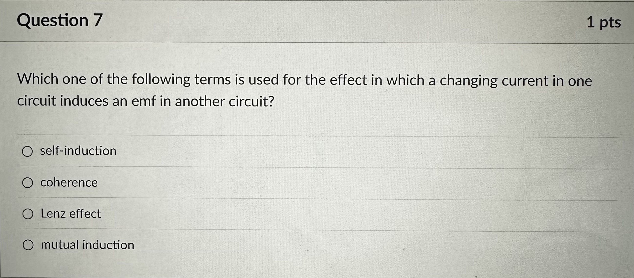 Solved Question 71 ﻿ptsWhich one of the following terms is | Chegg.com