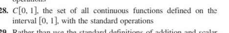 Solved C[0,1], ﻿the set of all continuous functions defined | Chegg.com