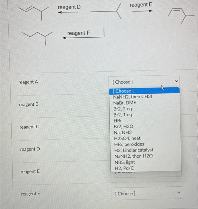 Solved What will be the appropriate reagents in the | Chegg.com