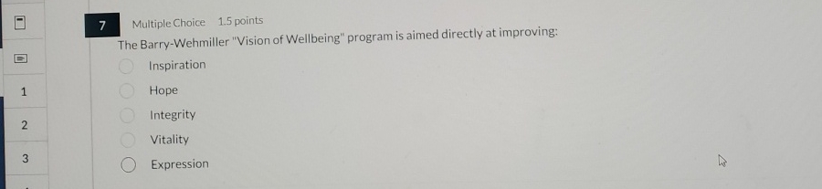 Solved 7Multiple Choice 1.5 ﻿pointsThe Barry-Wehmiller | Chegg.com