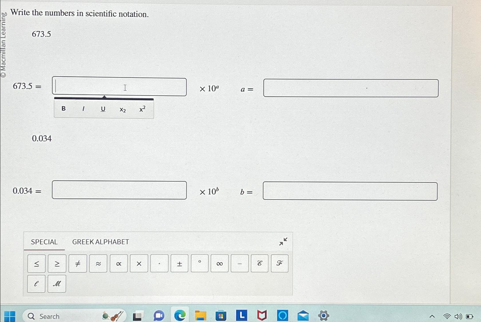 Solved Write the numbers in scientific | Chegg.com