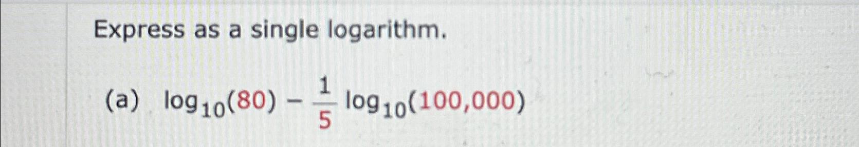 Solved Express as a single | Chegg.com