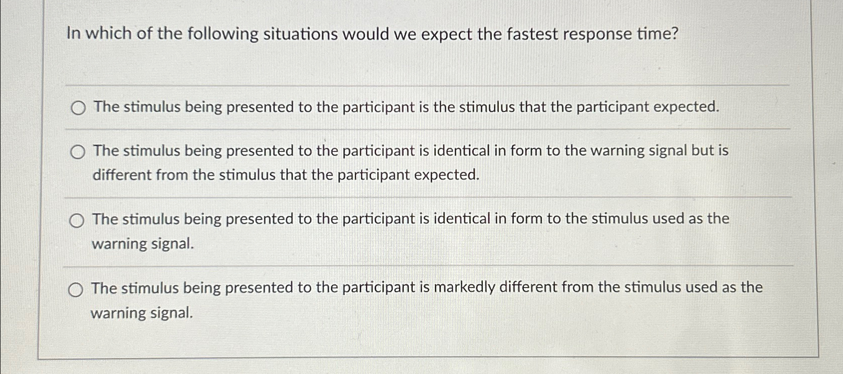 Solved In which of the following situations would we expect | Chegg.com
