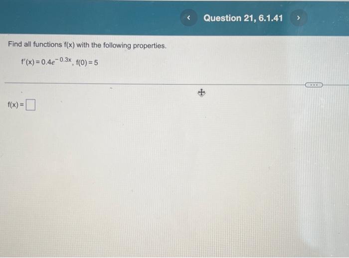 Solved Find all functions f(x) with the following | Chegg.com