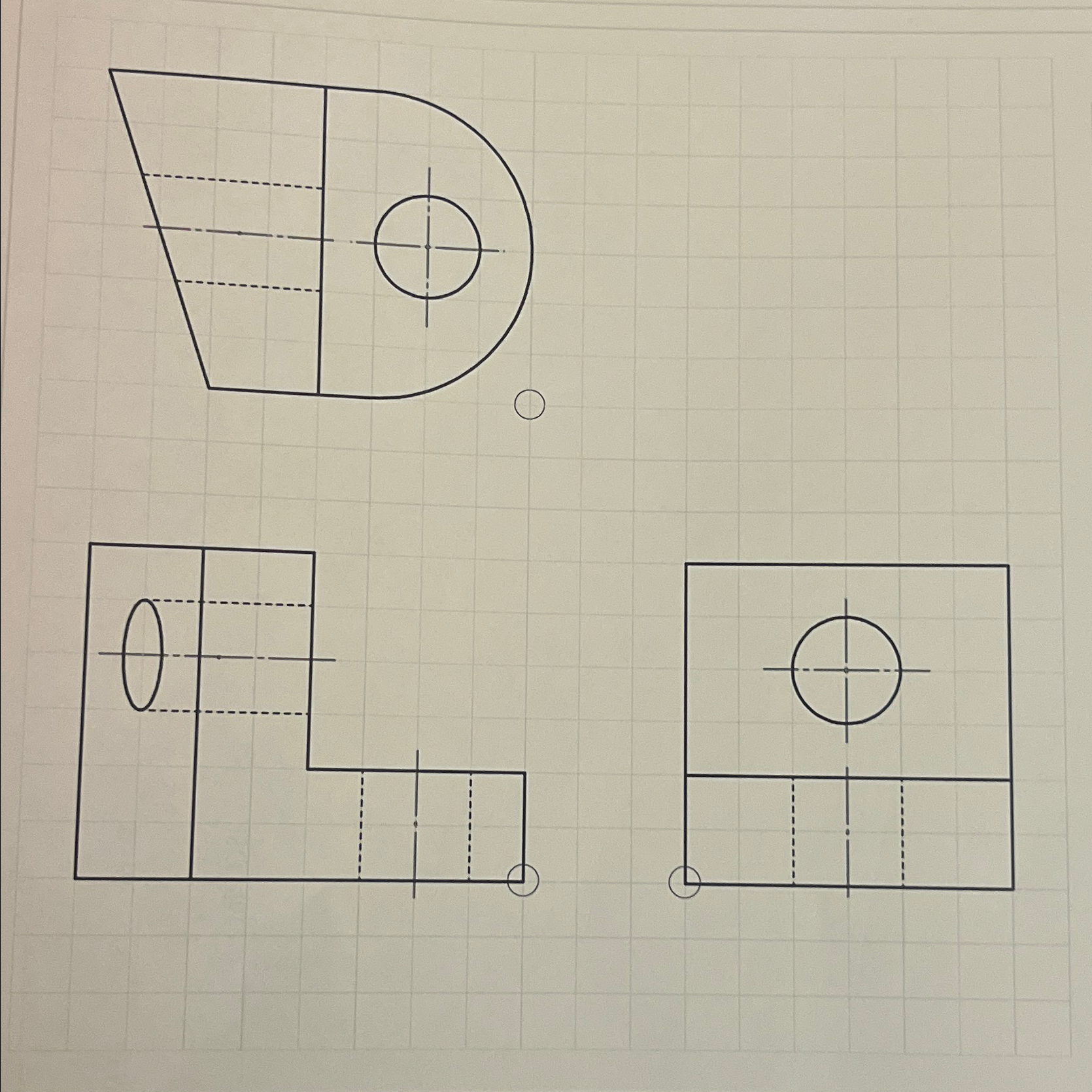 Solved Draw me the isographic image of given orthographic | Chegg.com