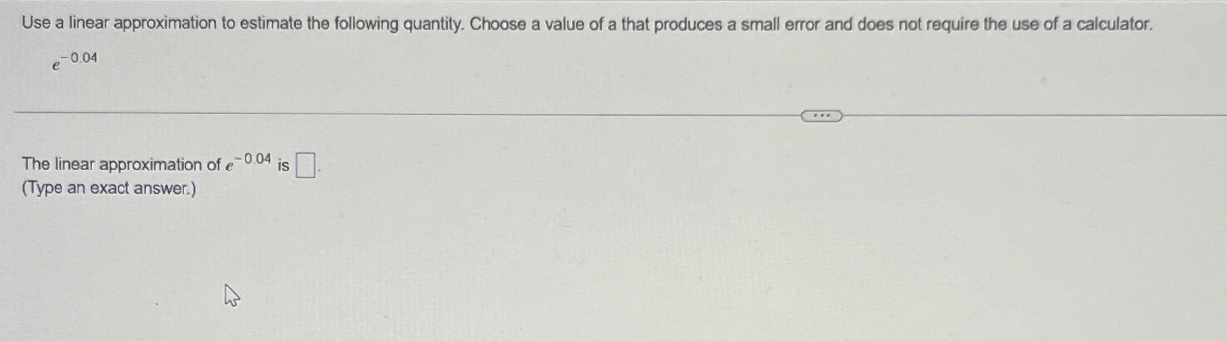 Solved by an EXPERT Use a linear approximation to estimate the following | Chegg.com