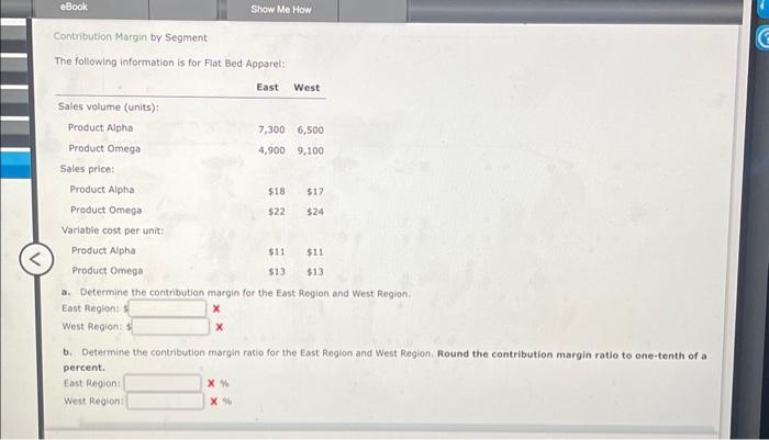 Solved Contribution Margin by Segment The following | Chegg.com