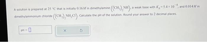 Solved A solution is prepared at 25∘C that is initially | Chegg.com