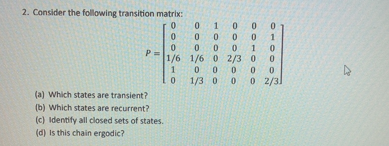 Solved Consider the following transition | Chegg.com