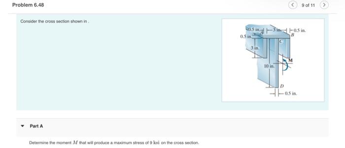 Solved Consider the cross section shown in . Part A | Chegg.com