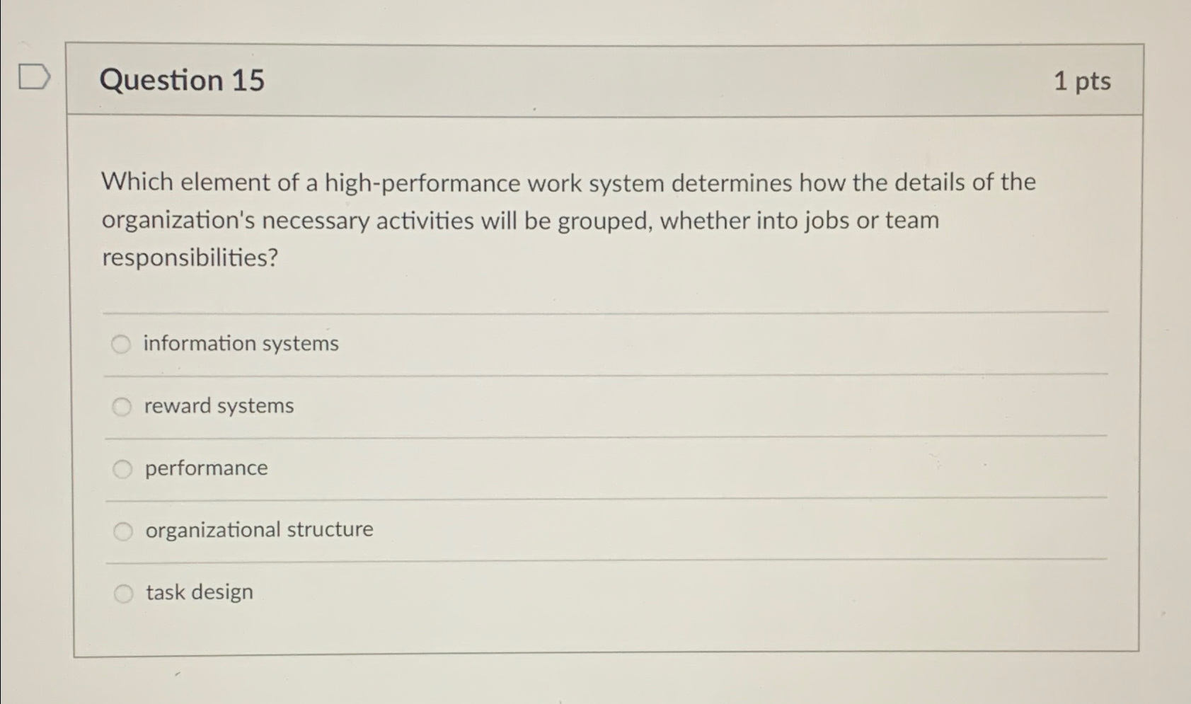 Solved Question 151ptsWhich element of a high-performance | Chegg.com