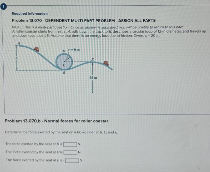 Solved Required information Problem 13.070 - DEPENDENT | Chegg.com