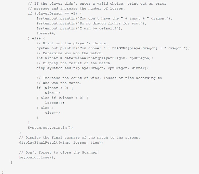 11.5 Dragon Trainers With Methods For this lab you | Chegg.com