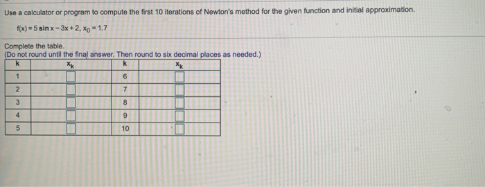 Solved Use a calculator or program to compute the first 10 | Chegg.com