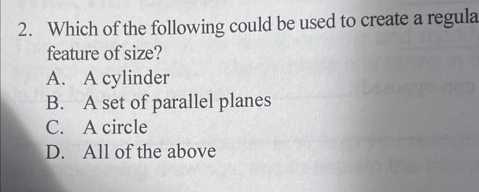 Solved Which of the following could be used to create a | Chegg.com