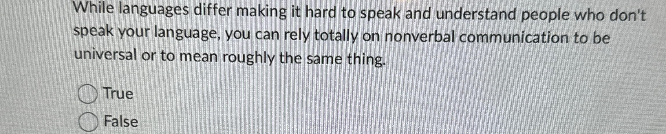 Solved While languages differ making it hard to speak and | Chegg.com