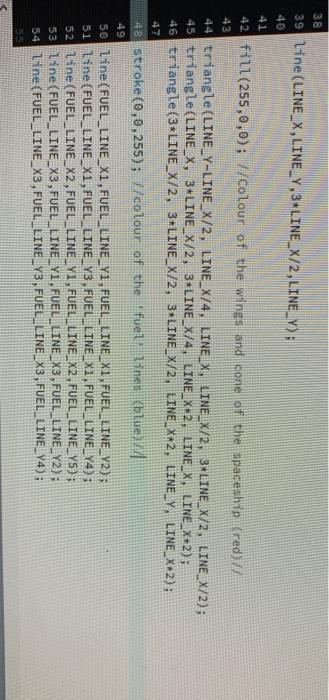 Solved 6 float SIZE=100; 7 float X_CENTRE= 250; & float | Chegg.com
