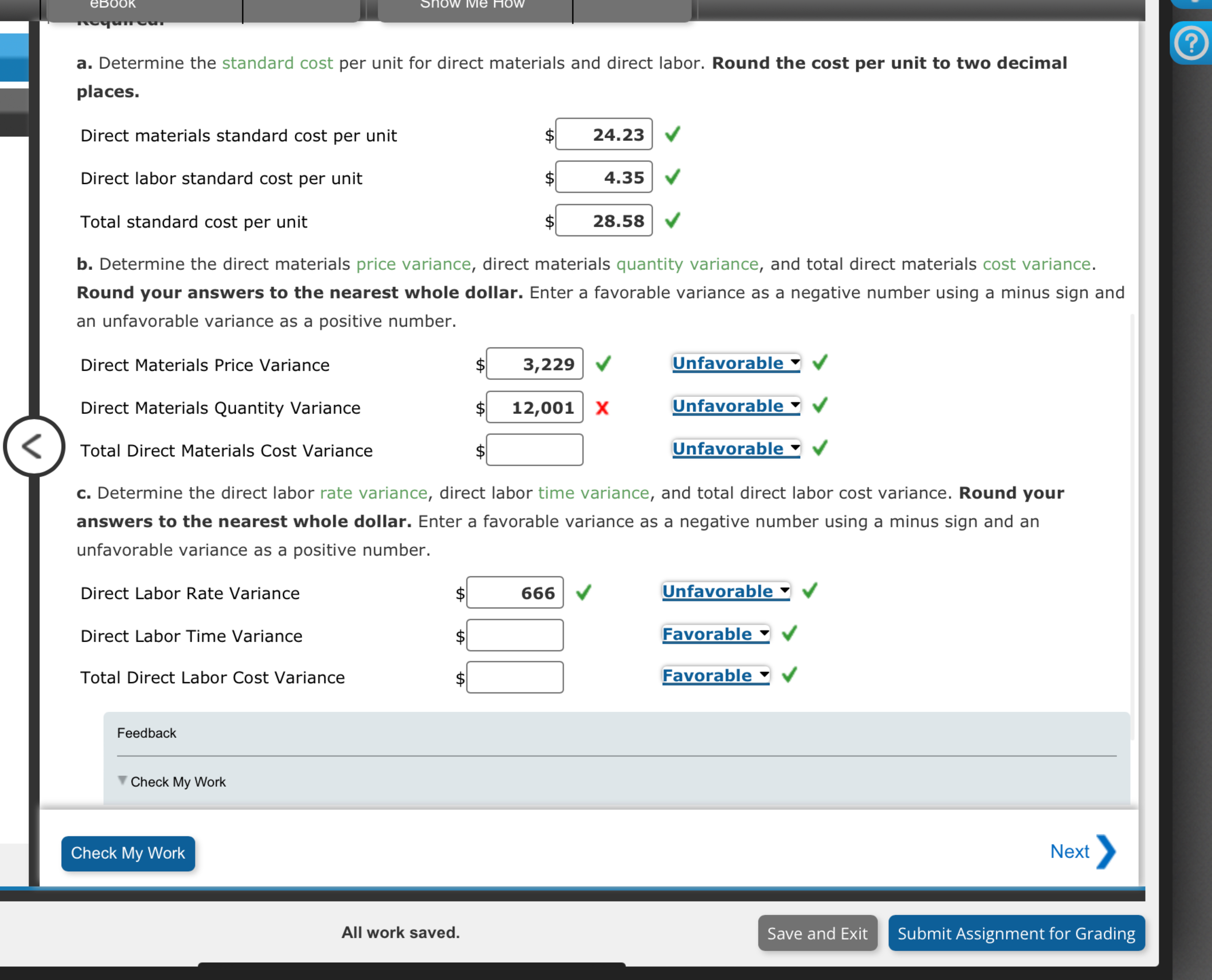 Solved Direct Materials and Direct Labor Variance | Chegg.com