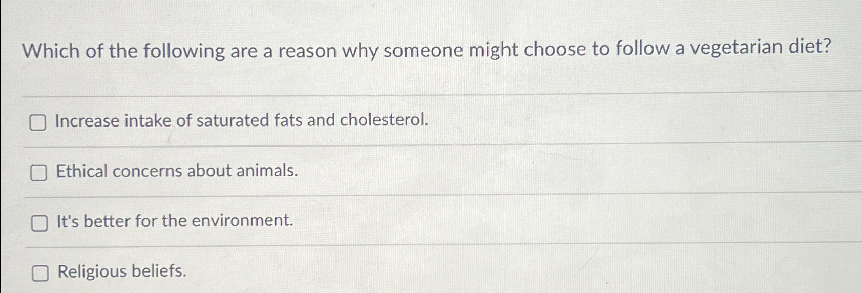 Solved Which of the following are a reason why someone might | Chegg.com