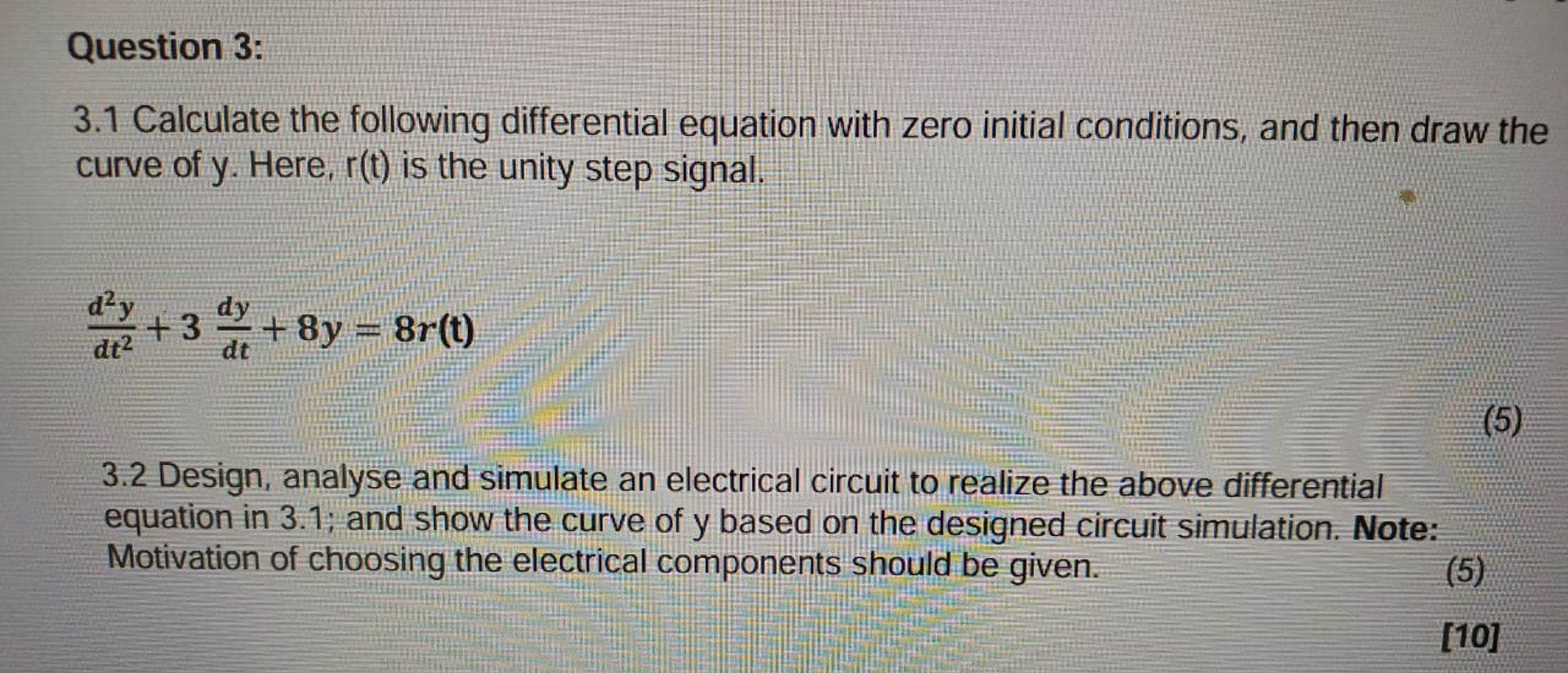 Solved Question 4Question 3:3.1 ﻿Calculate the following | Chegg.com