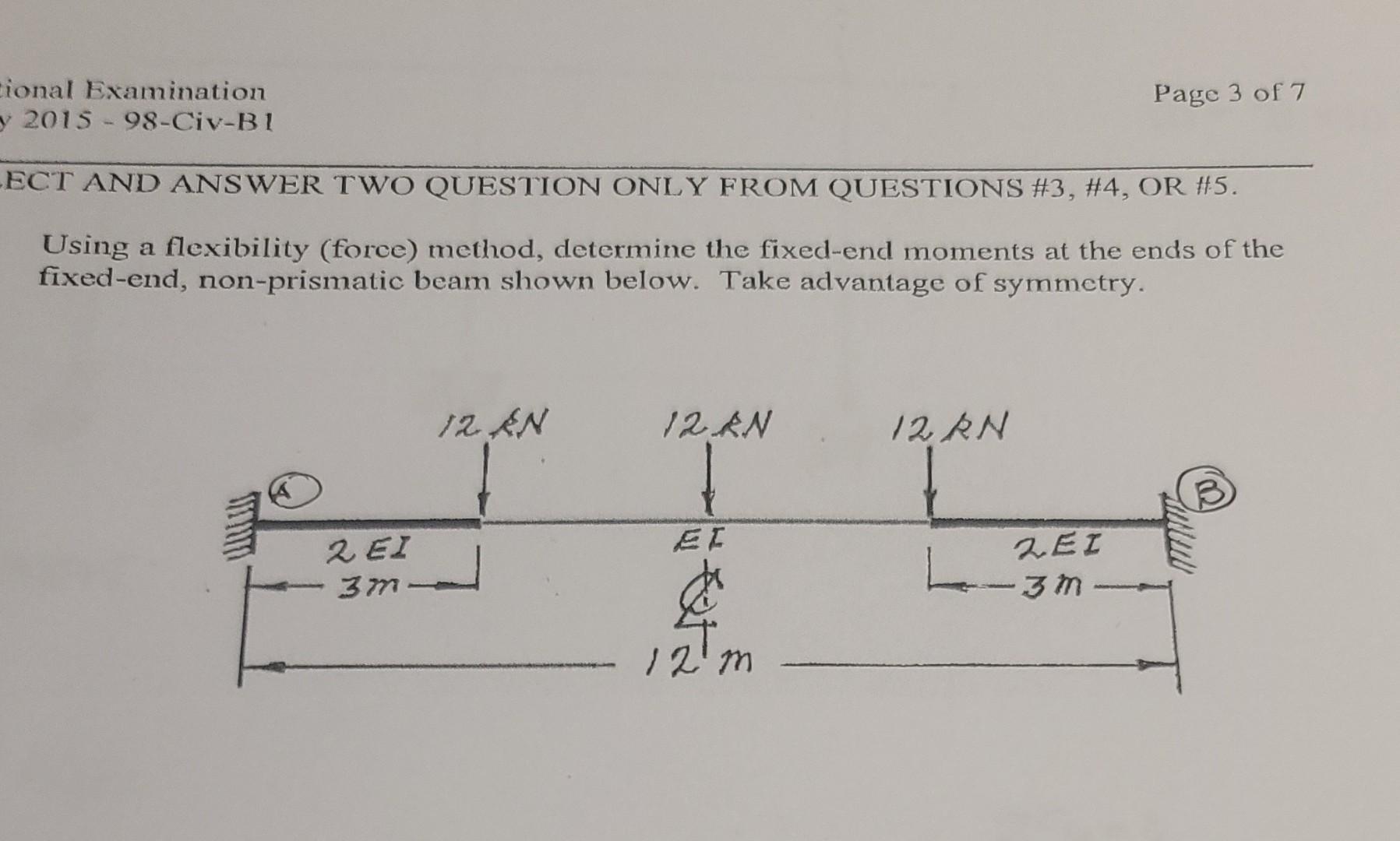 Solved ECT AND ANSWER TWO QUESTION ONLY FROM QUESTIONS #3, | Chegg.com
