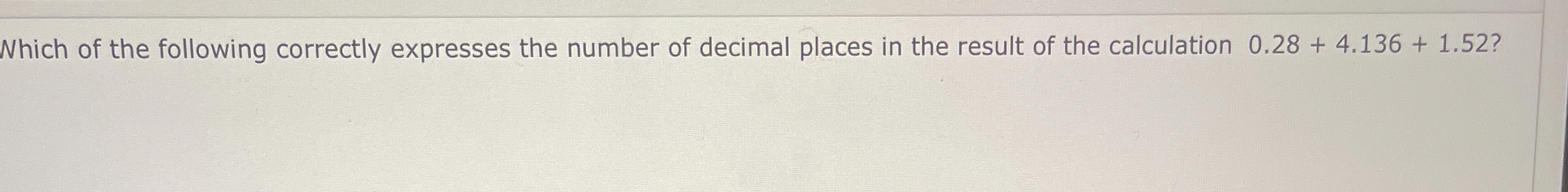 Solved Nhich of the following correctly expresses the number | Chegg.com