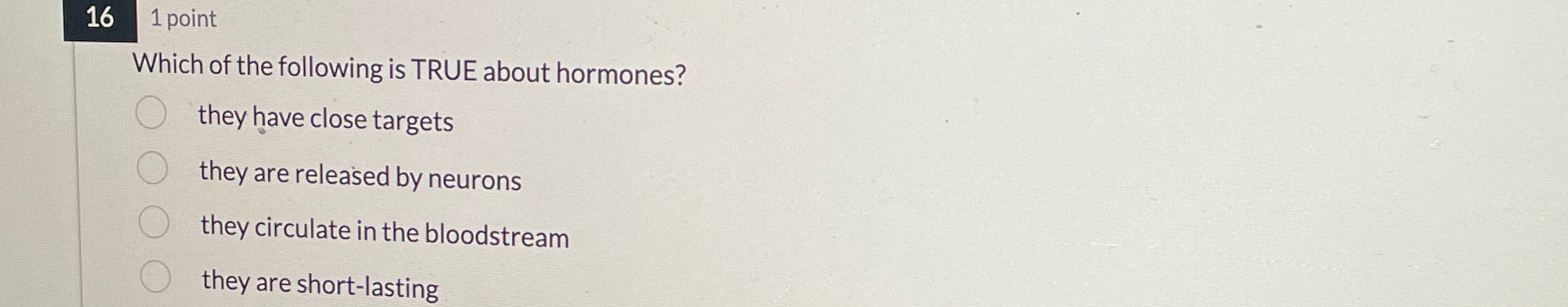 Solved 161 ﻿pointWhich of the following is TRUE about | Chegg.com