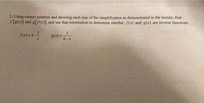 Solved sing correct notation as described in the lecture, | Chegg.com