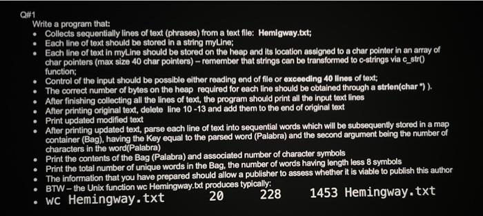 Solved Q 1 Write A Program That Collects Sequentially
