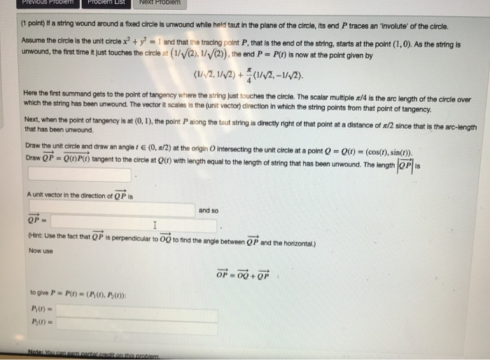 Solved PIEVIESTIUT US Text Problem (1 point) If a string | Chegg.com