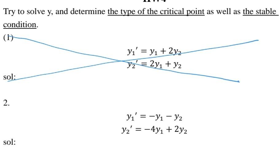 Solved Try to solve y, and determine the type of the | Chegg.com