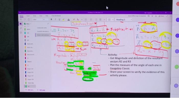Solved graph resultant vectors r2 and r3 in geogebra classic | Chegg.com