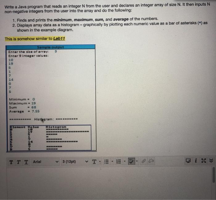 Solved Write a Java program that reads an integer N from the | Chegg.com