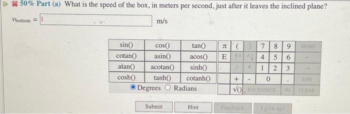 Solved (9\%) Problem 8: A box of mass m is initially at rest | Chegg.com