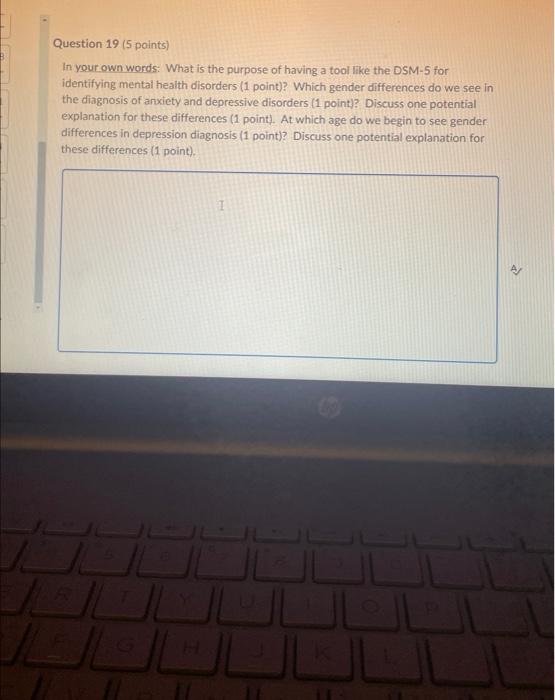 Solved Question 19 ( 5 points) In your own words: What is | Chegg.com