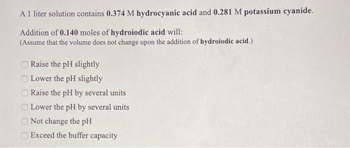 Solved A 1 liter solution contains 0.326 M hydrofluoric acid | Chegg.com