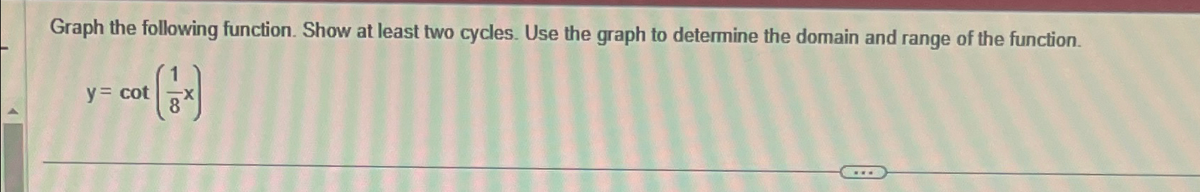 Solved Graph the following function. Show at least two | Chegg.com