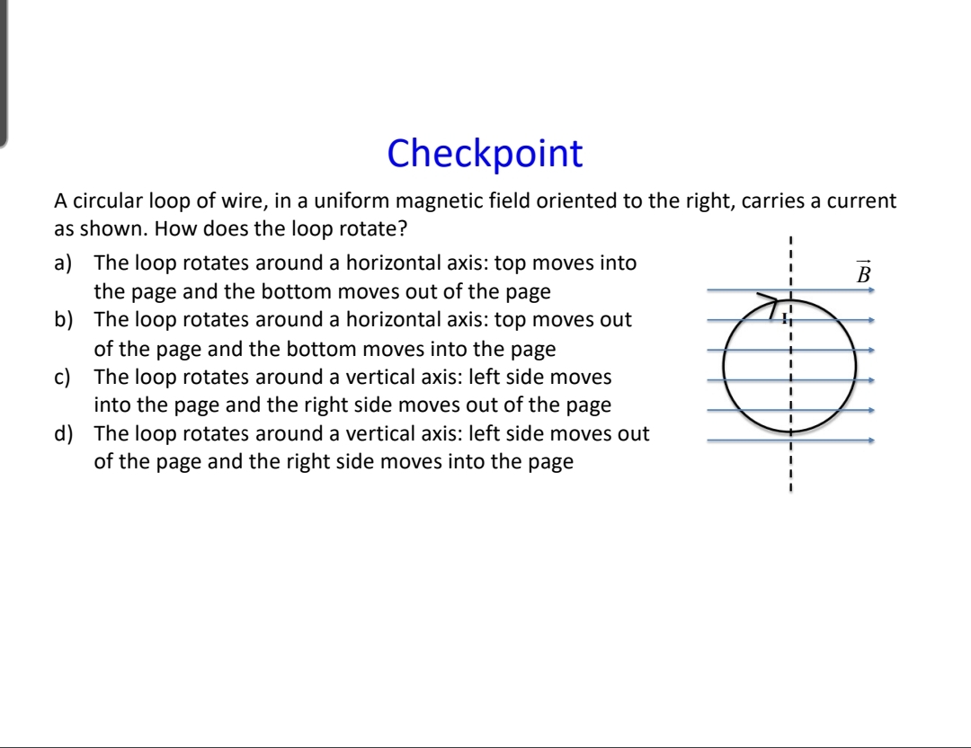 Solved A circular loop of wire, in a uniform magnetic field | Chegg.com