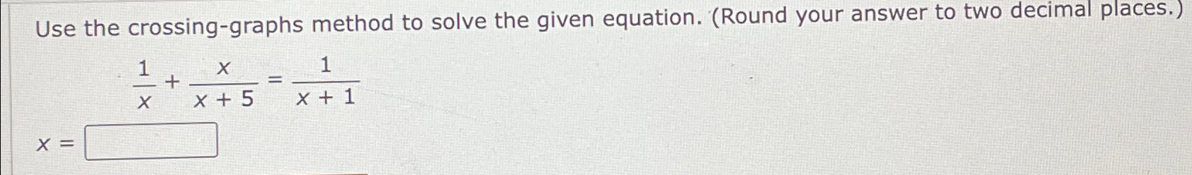 Solved Use the crossing-graphs method to solve the given | Chegg.com