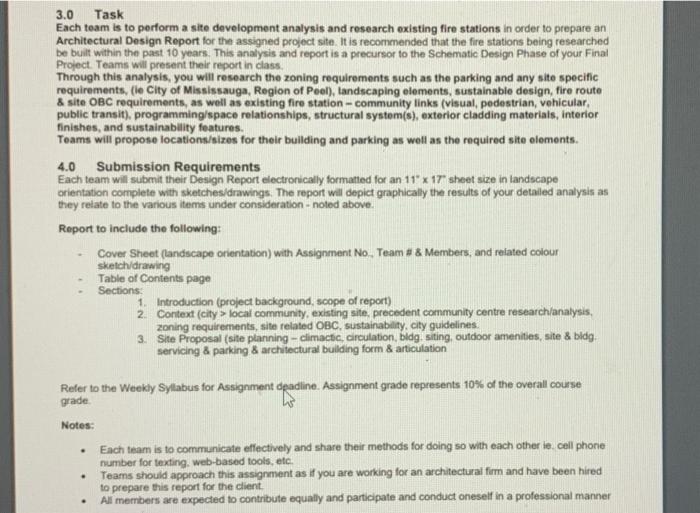 Solved Architectural Design Report - Site Analysis and | Chegg.com