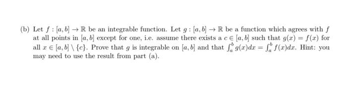 Solved 1. For every part of the problem, let a,b be real | Chegg.com