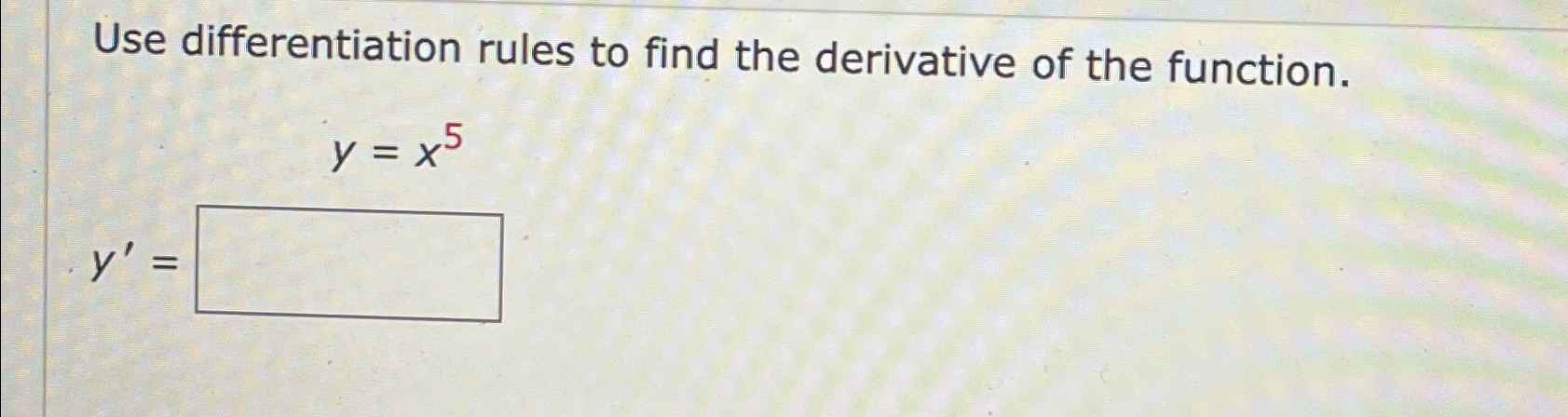 Solved Use differentiation rules to find the derivative of | Chegg.com