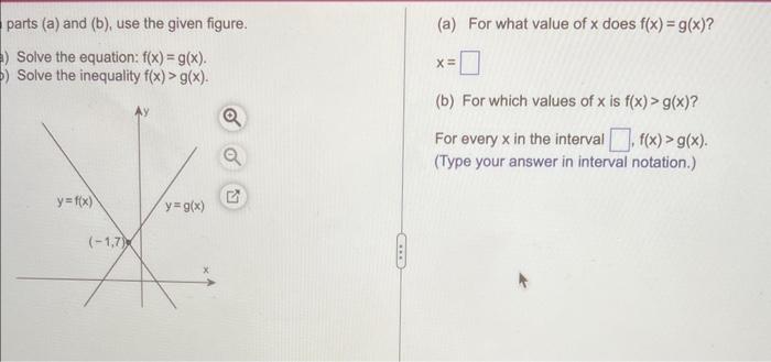 Solved parts (a) and (b), use the given figure. (a) For what | Chegg.com
