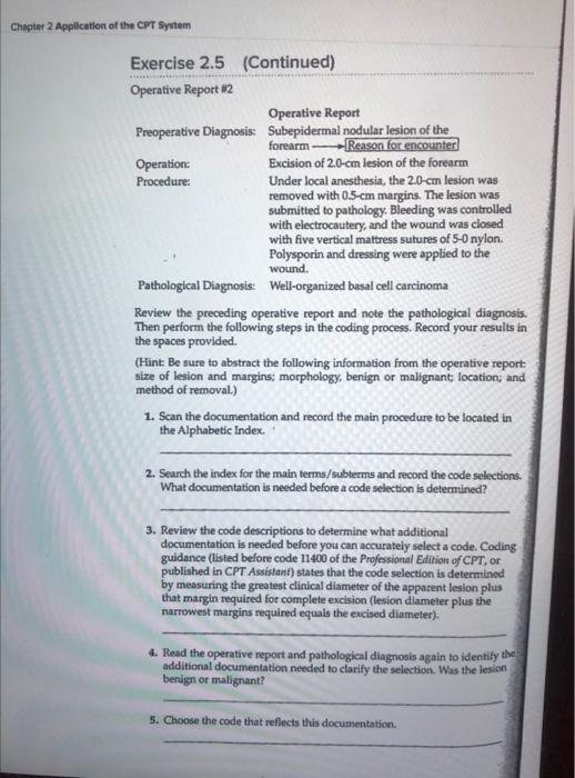 Solved Chapter 2 Application of the CPT System Exercise 2.5 | Chegg.com