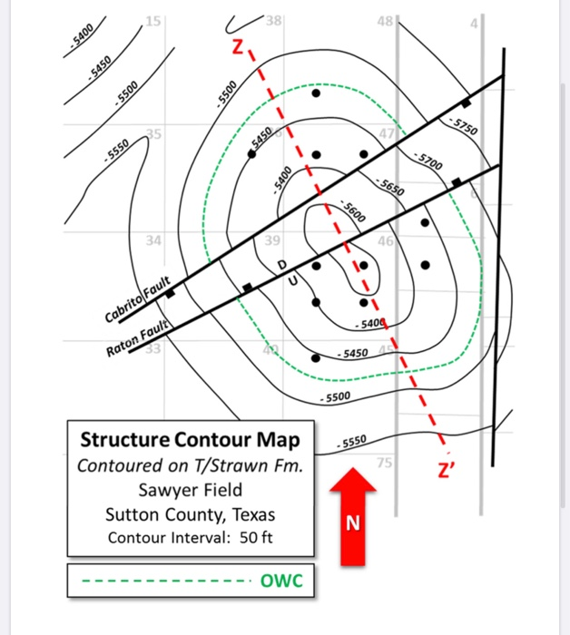 Identify fault types in cross section and on | Chegg.com