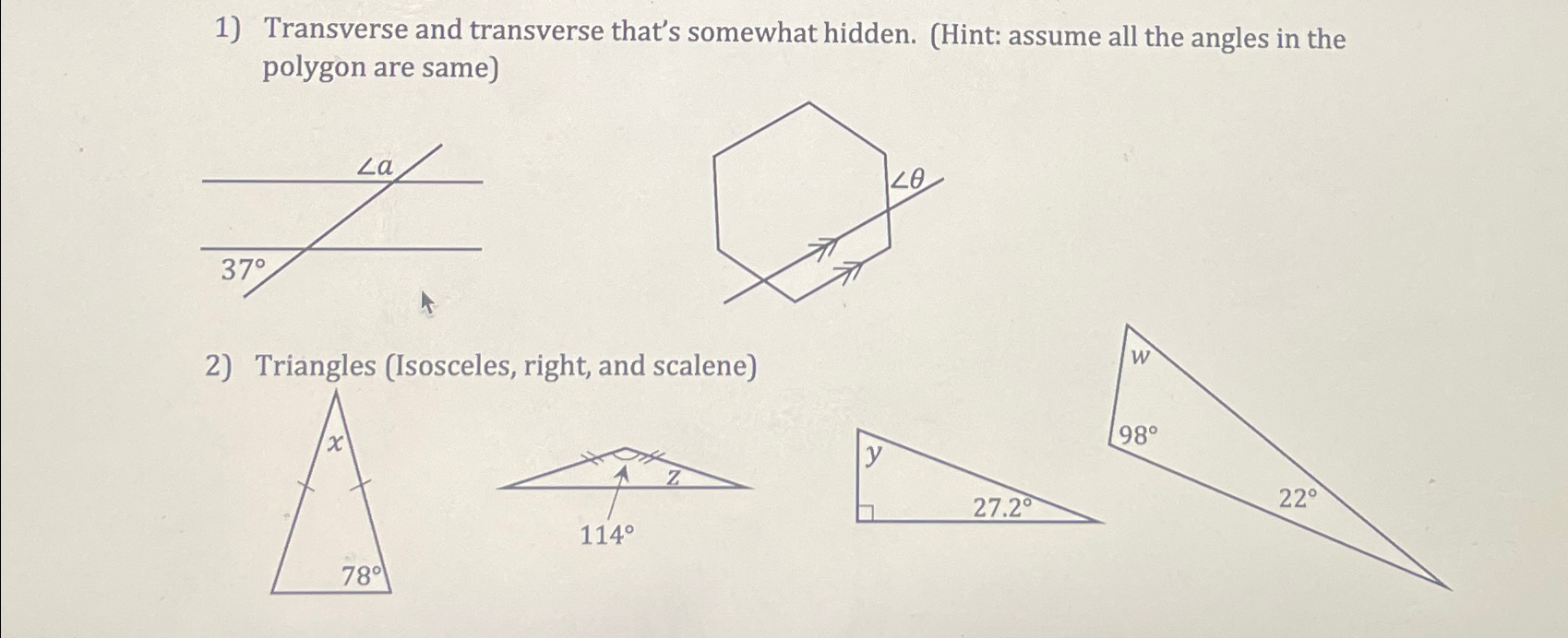 Solved Transverse and transverse that's somewhat hidden. | Chegg.com
