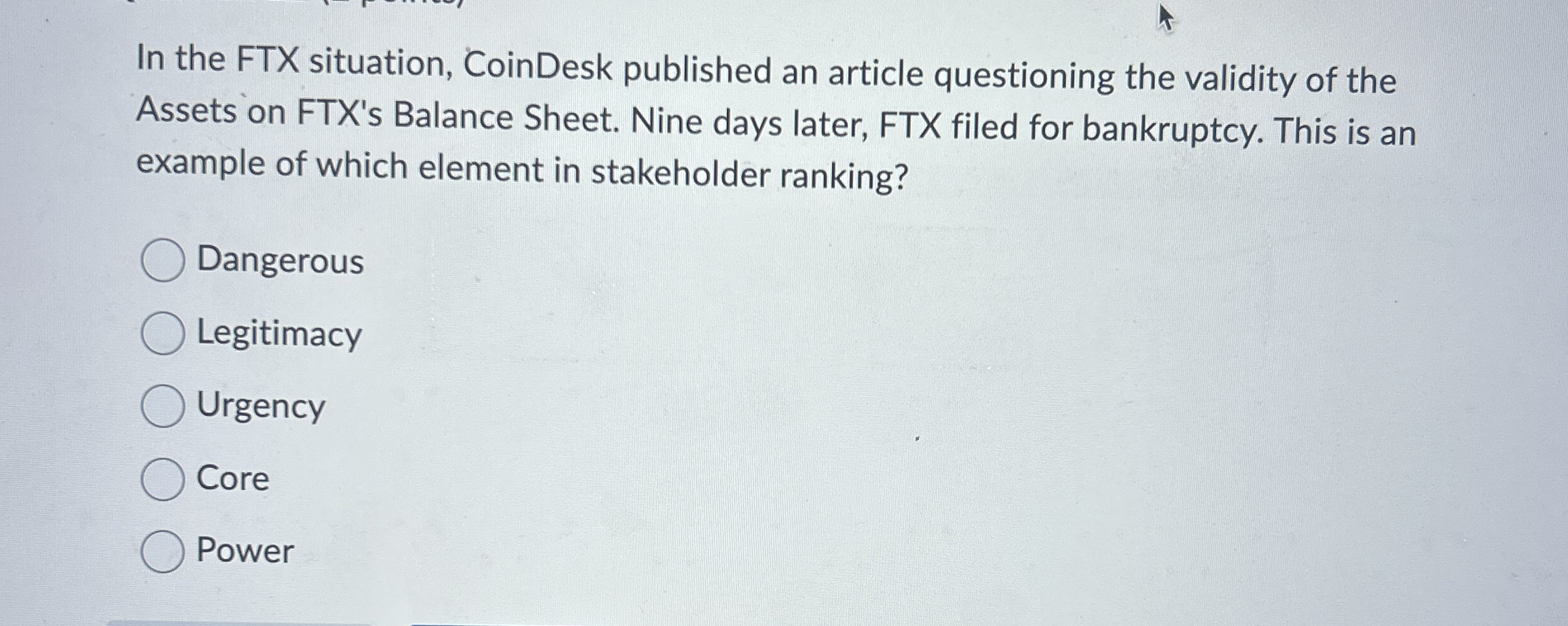 Solved In the FTX situation, CoinDesk published an article | Chegg.com