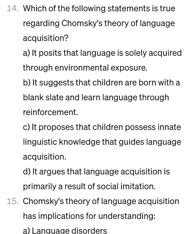 Solved Which of the following statements is true regarding | Chegg.com