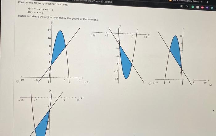 Solved sketch and shade the region bounded by the graphs of | Chegg.com